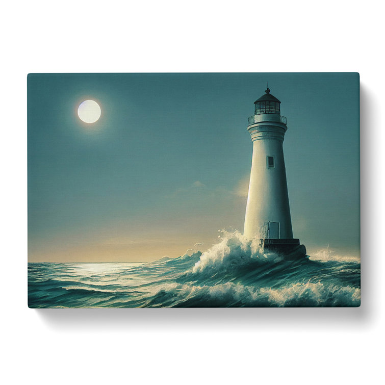 Breakwater Bay Epic Lighthouse - Wrapped Canvas Graphic Art | Wayfair.co.uk